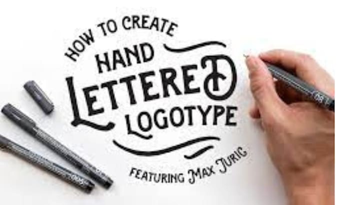 Design custom hand lettering, script typography, retro hippie font logo ...