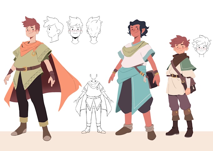 Create professional character design for games and animation by ...