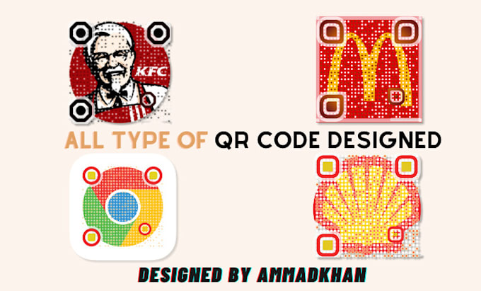 Design a custom qr code design with logo in just 30 min by Ammadkhan111 ...