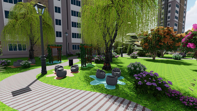3d landscape design, realistic renderings, logo design by Aysegultuuna ...