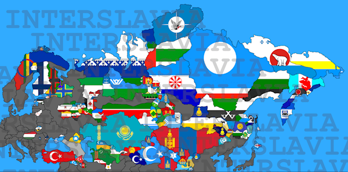 Create a flag map for you by Interslavia | Fiverr