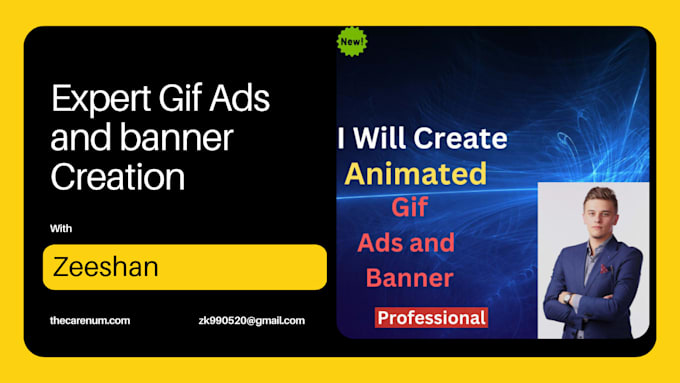 Create eye catching gif ads for your business by Zeeshan_mzq | Fiverr