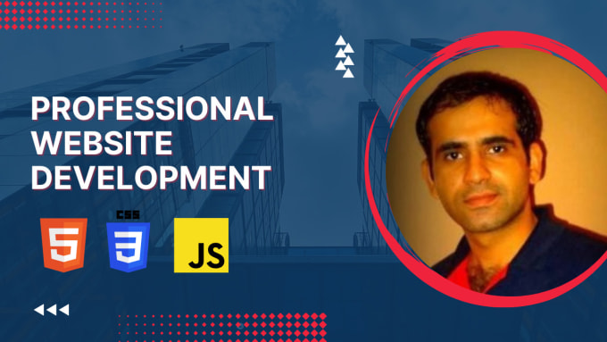 Design develop a responsive website in html, css and javascript by ...