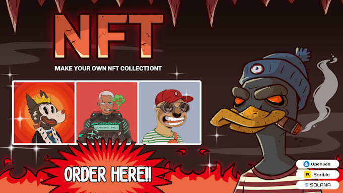 Create custom cartoon characters for your nft collection art by ...