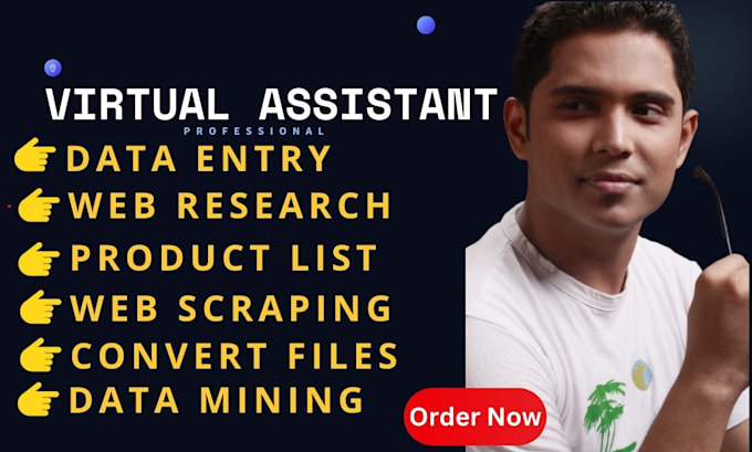 Be your virtual assistant for data entry web scraping product listing etc by Msshaown | Fiverr
