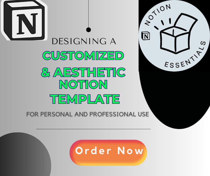 Design a customized and aesthetic notion template by Nimrod01 | Fiverr