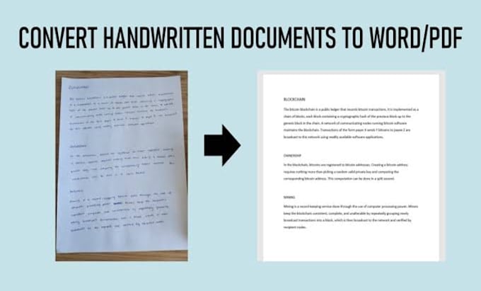 Type handwritten notes and assignment from pdf to ms word quickly by ...