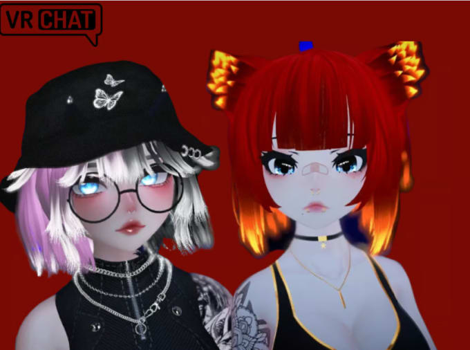 Do Custom Vrchat Avatar Vtuber 3d Model Furry Chibi Vrc Avatar Nsfw Anime Vroid By Oilviap Fiverr