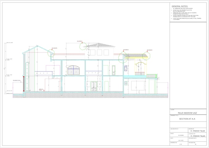 Create professional architectural and interior design working drawing ...