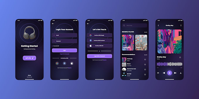 Do website ui ux design, app ui ux design, mobile ui ux design by Samsulkhan711 | Fiverr