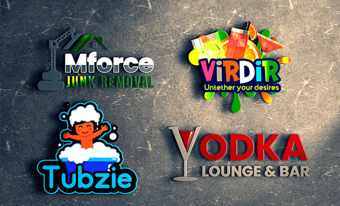 Do modern unique minimalist 3d business logo design by Gfxlandor | Fiverr