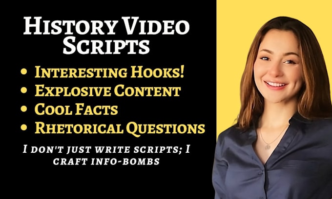 Write engaging history scripts for youtube videos by Fizzatanveer001 ...
