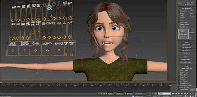 3d character rigging, cartoon rig, character rigging for animation or ...