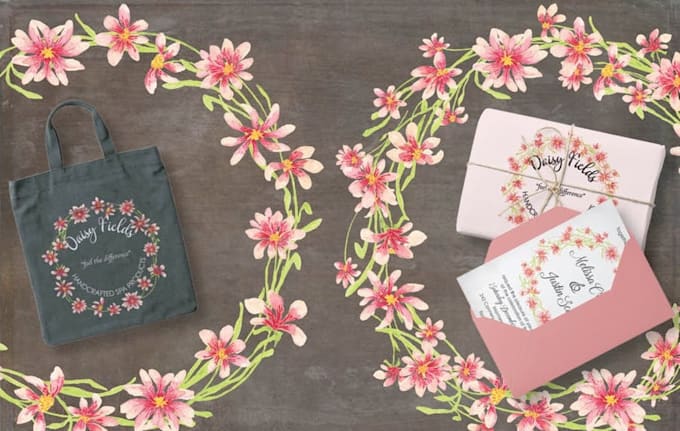 Daisy fields watercolor clip art bundle by Hosameg | Fiverr