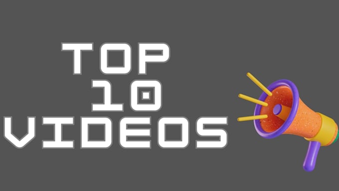 Top 10 list youtube video for you by Mariamzaho | Fiverr