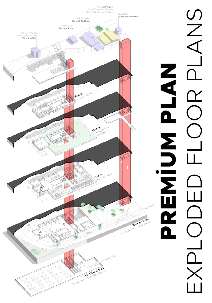 Create 3d architectural diagrams by Selmanfaruk | Fiverr