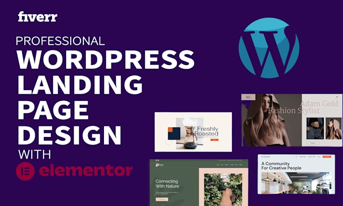 Create wordpress landing page design with elementor by Shafitech | Fiverr