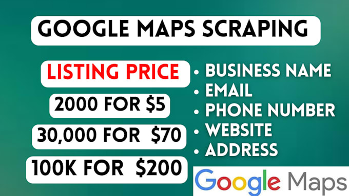 Expertly scrape, google maps scraper, b2b leads pull for you,b2b data extraction by Farhan_art02 ...