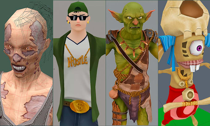 Create 3d game art assets chars props objects by Ruby_roid | Fiverr
