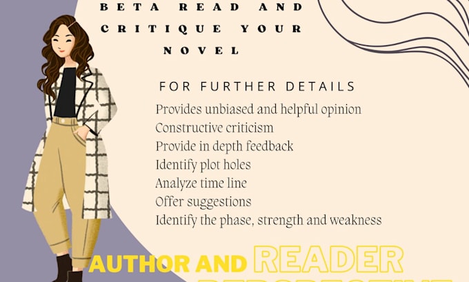 Beta Read Your Novel Author And Reader Pov By Franzcine Fiverr