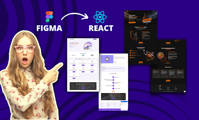 Convert figma to react or psd to react by Bhumi_1911 | Fiverr