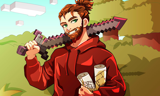 Draw a youtube cartoon profile picture or avatar for twitch, discord by ...