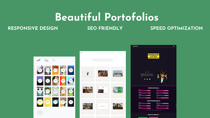 Create you a beautiful portofolio by Scriptify_web | Fiverr