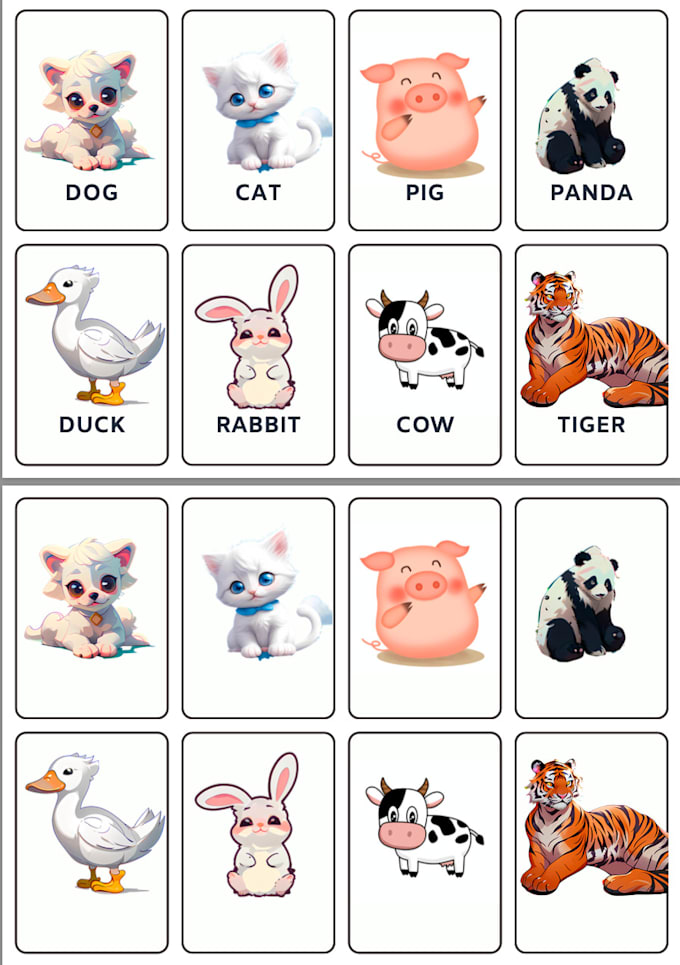 Design the flashcard for children education by Jermylu | Fiverr