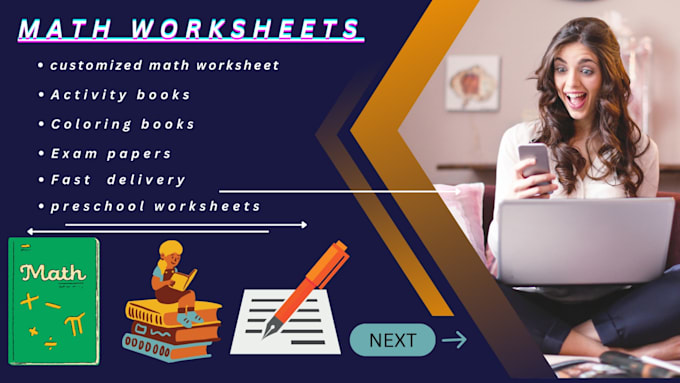 Create math worksheet, kdp books, and paper for children by Shfaisal81 ...