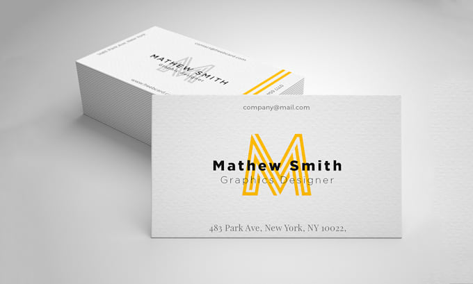 Design minimal visiting card and other stationery designs by ...