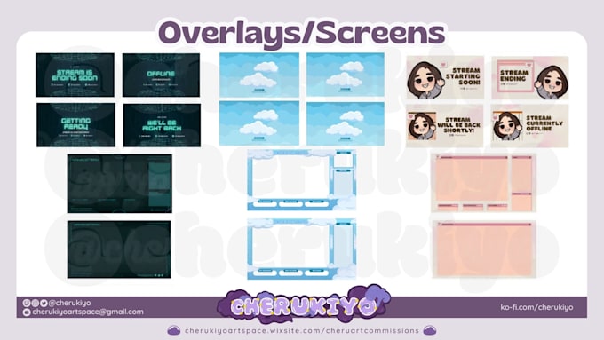 Create custom screens or overlays for your stream by Cherusartspace ...