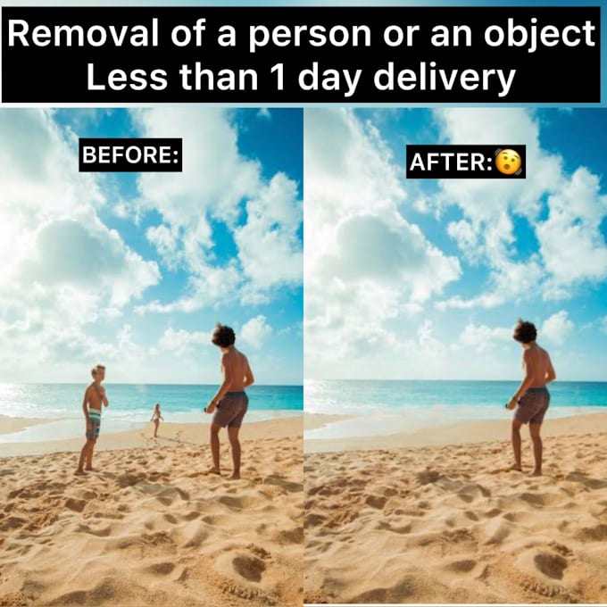 Remove unwanted things or people from a picture by Ashh_112 | Fiverr