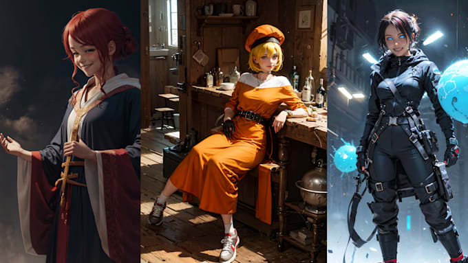 Create beautiful and detailed character art with ai by Doug_norm | Fiverr