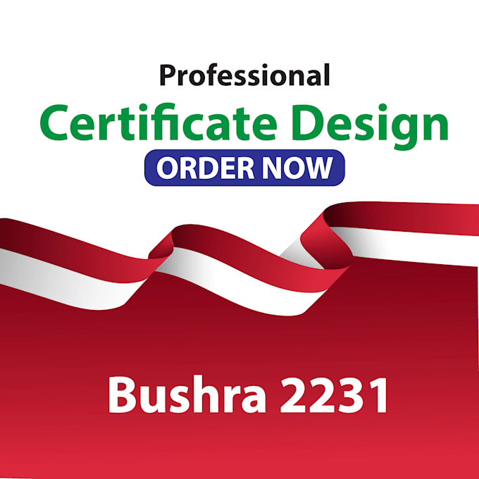 Design a professional diploma and digree certificate by Bushrah2231 ...