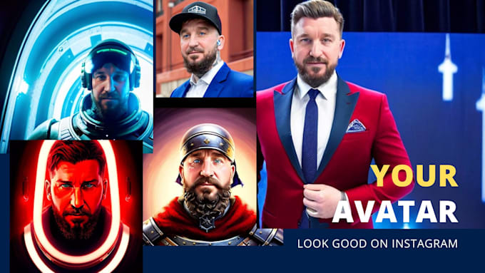 Make 90 beautiful ai avatars from your photo by Jemboo | Fiverr