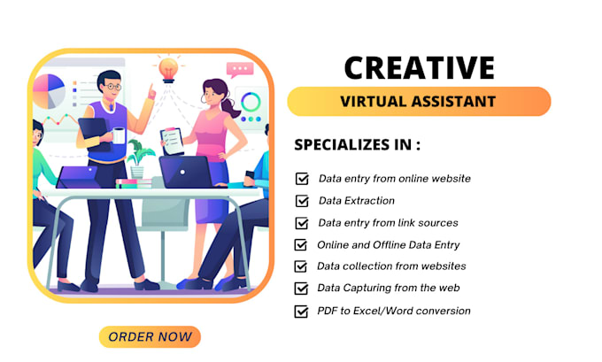 Be your creative virtual assistant by Colbart | Fiverr