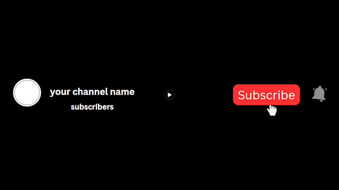 Design youtube subscribe button outro by Hishaamzafar | Fiverr