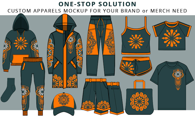 Create complete merchandise or clothing collection for brand by ...