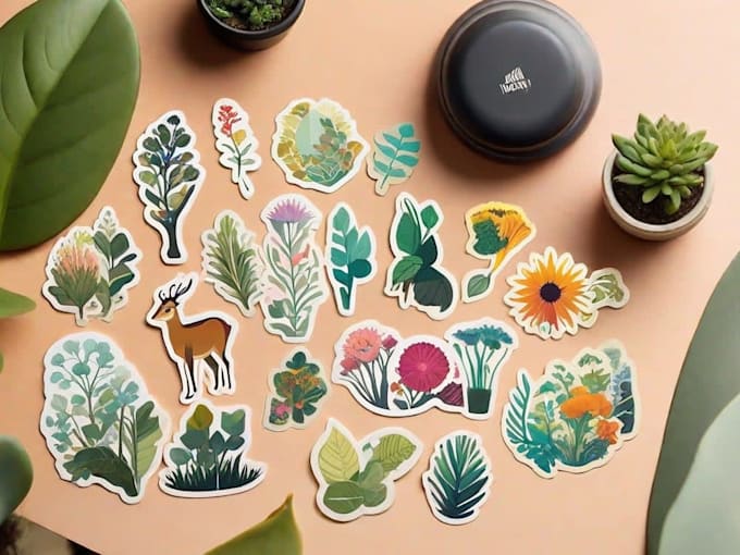 Do unique and custom sticker designs by Gusmaosp | Fiverr