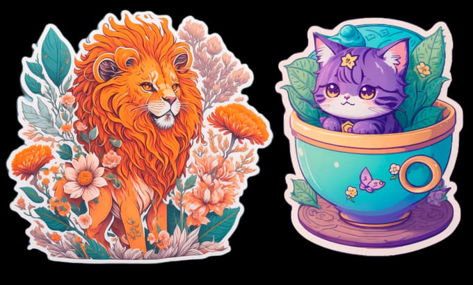 Create quick custom sticker with ai by Javierp09 | Fiverr