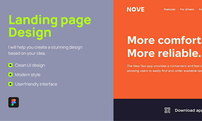 Create a creative and unique design or redesign for your landing page ...