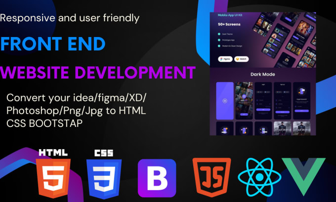 Do Frontend Web Development Figma To Html Css Javascript By Maryamsuhail05 Fiverr