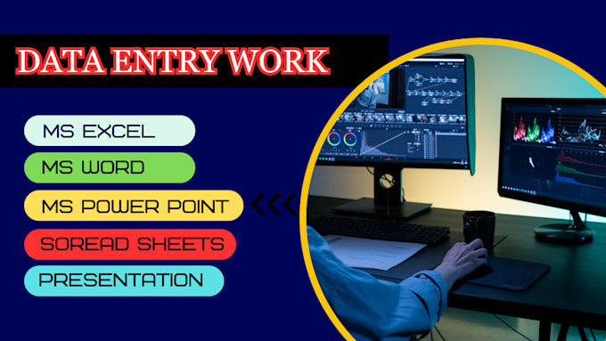 Do data entry work on ms excel,word,ppt,spread sheets by Zararkayani786 | Fiverr