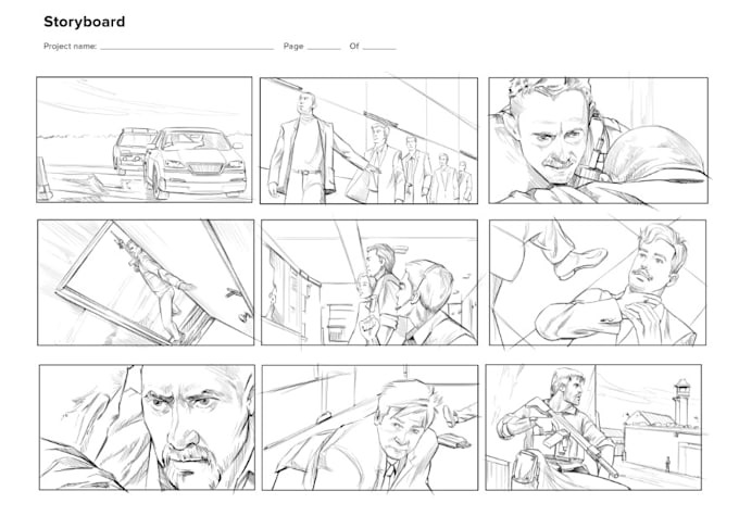 Create a unique professional storyboard by Amari_krajcik | Fiverr