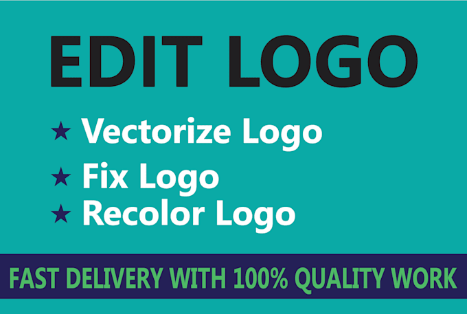 Edit,vectorize,recolor,fix,recreate logo into vector by Gfx_designxer | Fiverr