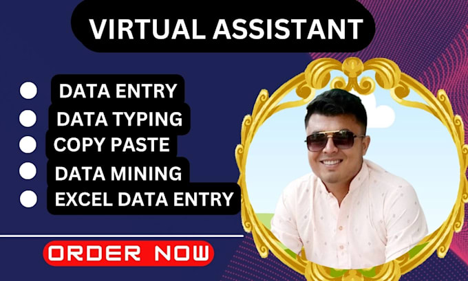 Do fast data entry virtual assistant and copy paste job by Trust4leads | Fiverr