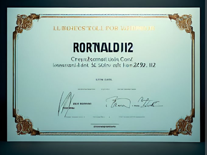 Create realistic printable award certificates by Wudanmaster | Fiverr