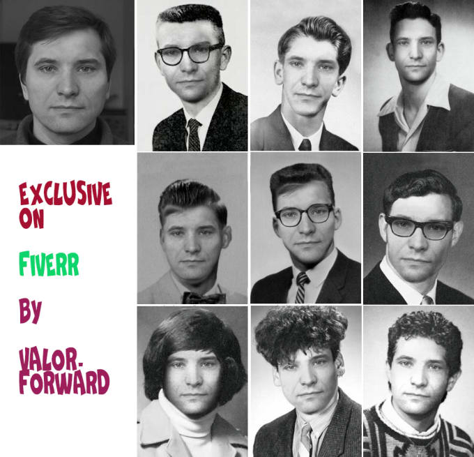 Make old school photo collage by Valorforward | Fiverr