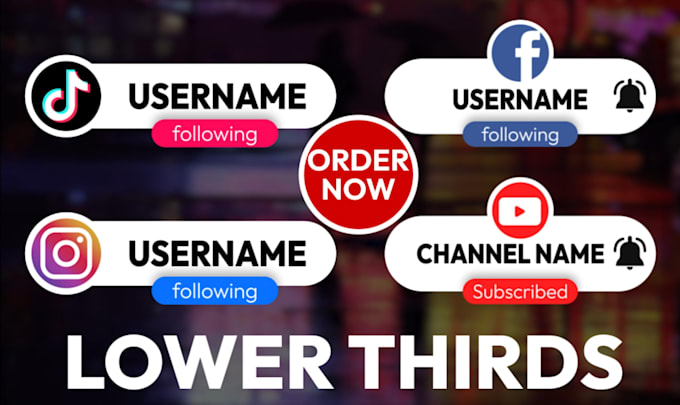 Create lower thirds subscribe animation and title animation by Zeeshanmod | Fiverr