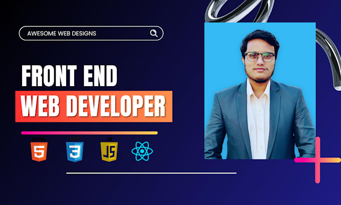 Be your frontend developer in html css react js by Mrweb_wizard12 | Fiverr